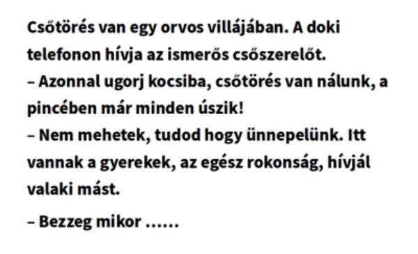 VICC: Az orvos villájában csőtörés van - TUDNOD KELL