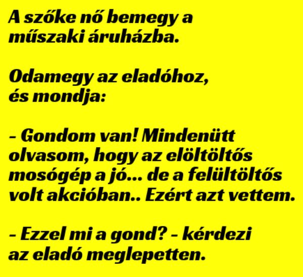 VICC: A szőke nő bemegy a műszaki áruházba - TUDNOD KELL