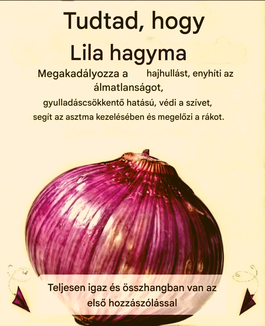 Kiderült: a lilahagyma valóságos természetes gyógyszertárral ér fel 🤯 ...